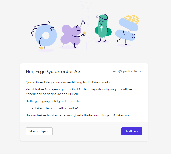 Fiken - How to integrate with Quickorder